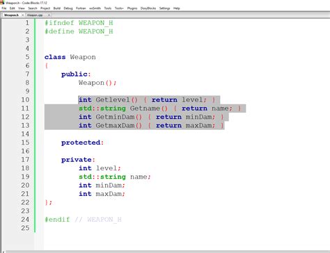 C Changing Class Variable Capitalization In Code Blocks Stack