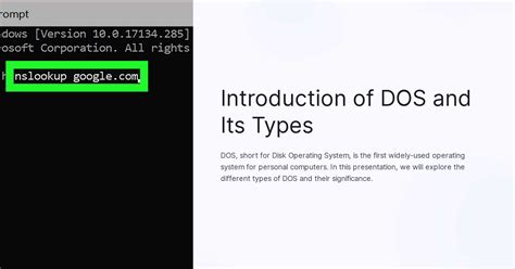 Introduction Of DOS And Its Types