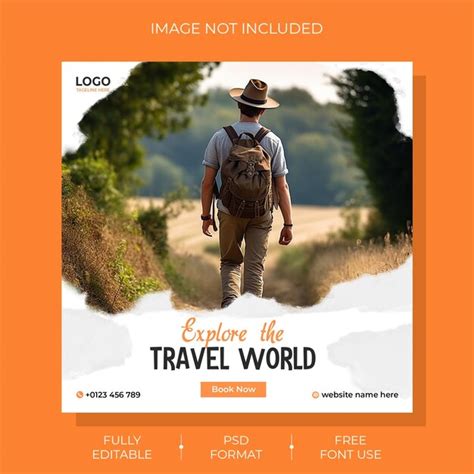 Premium Psd New Tour And Travel Business Instagram Post Or Social