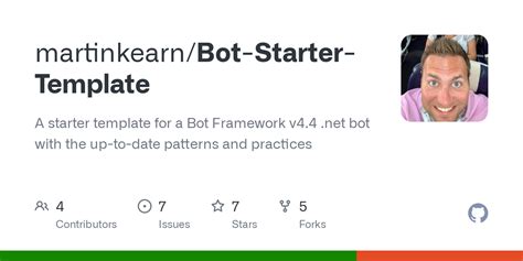 github martinkearn bot starter template a starter template for a bot