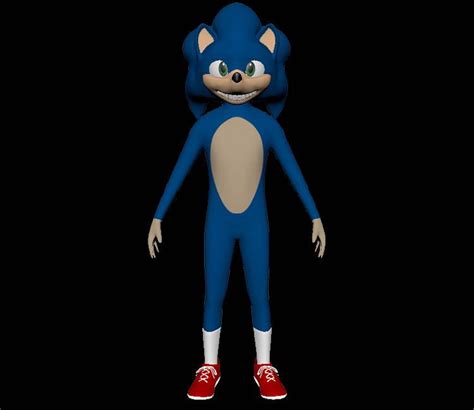 Ugly Sonic Original Design By 86et6 On Deviantart