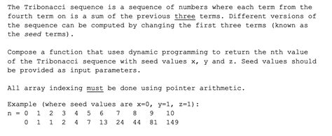answered the tribonacci sequence is a sequence… bartleby