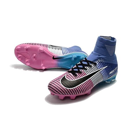 Nike Mercurial Superfly 5 Fg New Soccer Boots Blue Pink Black