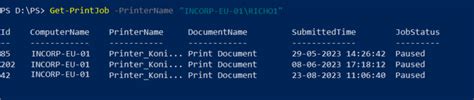 Get Print Jobs In Powershell Shellgeek