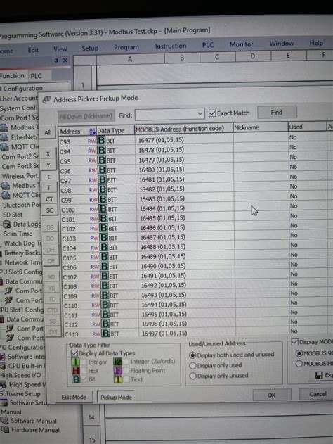 Modbus Tcp Ip C More Hmi R Plc