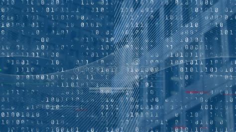 Animation Of Shapes And Binary Coding Over Cityscape Stock Footage