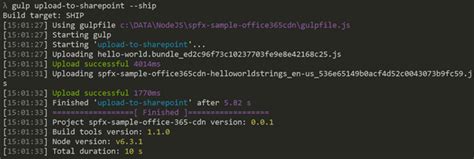 automate publishing of your sharepoint framework scripts to office 365