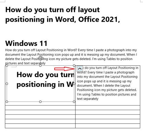 How Do You Turn Off Layout Positioning In Word Office 2021 Windows