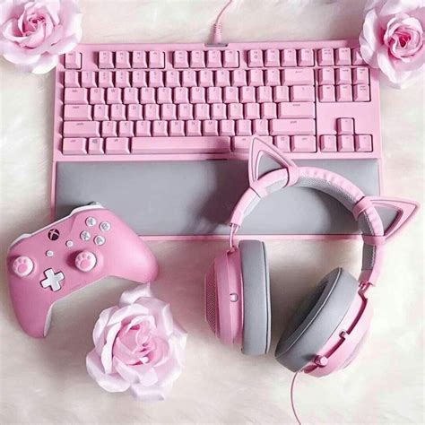 Pin On My Pink Page Gamer Room Pink Games Kawaii Bedroom