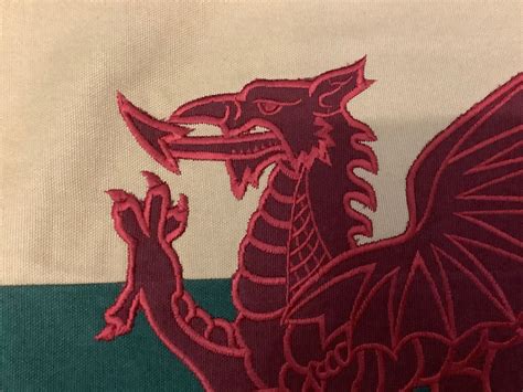 Welsh Flag Red Dragon Passant Double Sided Small Flag By Woven Magic 13x19in Etsy Uk