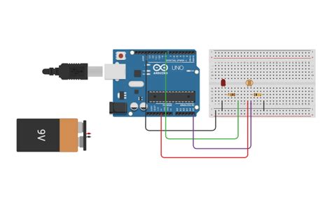 Circuit Design Light Sensor Tinkercad