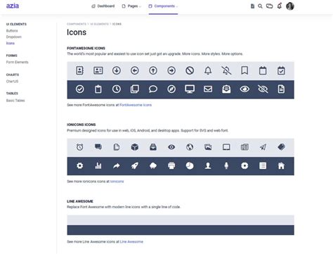 react azia admin free template