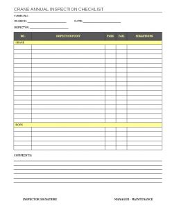 Printable Crane Inspection Checklist Prntbl Concejomunicipaldechinu