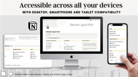 ultimate agent hub notion template — real estate agents — notion for agents
