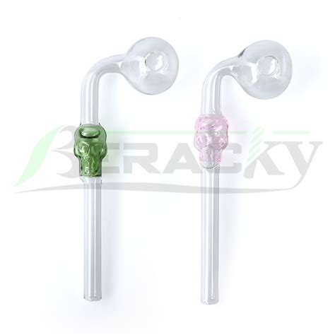 Wholesale Skull Handle Glass Oil Burner Sweet Puff Pipe For Glass