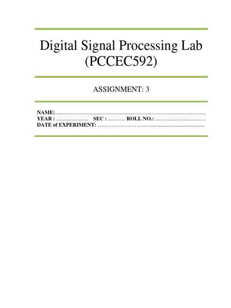 Assignment 3 Pdf Convolution Computational Science
