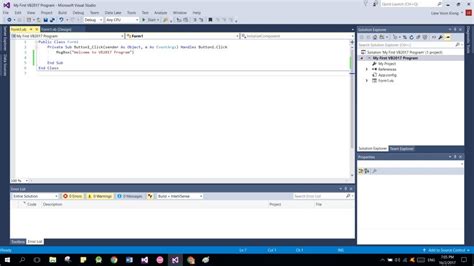Introduction To Visual Basic 2017 Learn Visual Basic Programming Vb