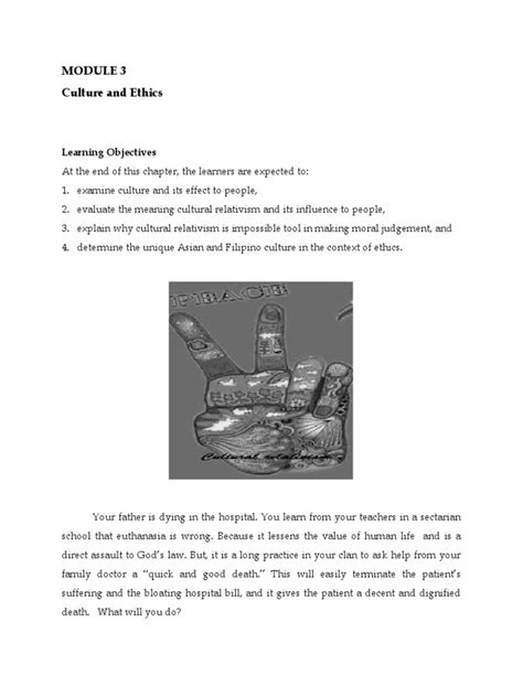 Module 3 Lecture Ethics Pdf Relativism Objectivity Philosophy