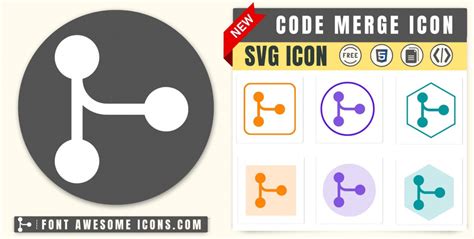 Code Merge Icon Svg Code — Download Path Html