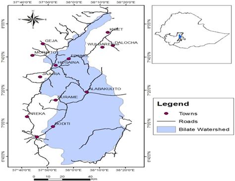 Location Map Of The Bilate River Watershed Download Scientific Diagram