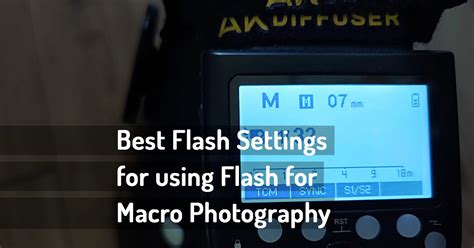 best flash settings for using flash for macro photography with om