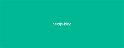 Nextjs Blog