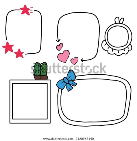 Set Simple Frame Vector Illustration Stock Vector Royalty Free 2120967140 Shutterstock