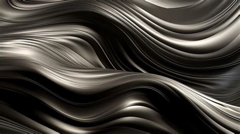 Premium Ai Image Metallic Abstract Wavy Liquid Background Layout Design Tech Innovation