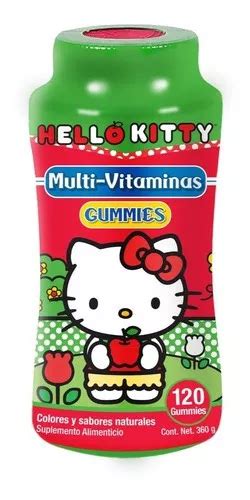 Hello Kitty Multi Vitaminas Gummies Ingredientes 100 Naturales 120