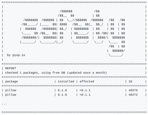 Safety Check On Explicit Dependencies Pillow Vuln Detected Download Scientific Diagram
