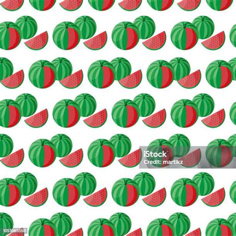 원활한 수 박 익은 달콤한 벡터 일러스트 레이 션은 흰색 배경에 고립 0명에 대한 스톡 벡터 아트 및 기타 이미지 0명 과일 기후 묘사 Istock