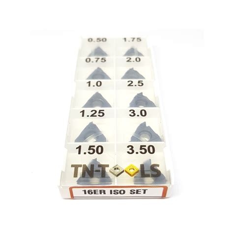Threading Inserts Kit 16erir Iso Tn Tools Metric Pitch 35 60