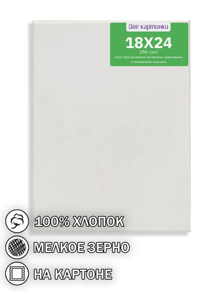 Набор 5 шт Холст на картоне 18х24 см грунтованный 18 X 24 см 280 г м2 купить с доставкой по