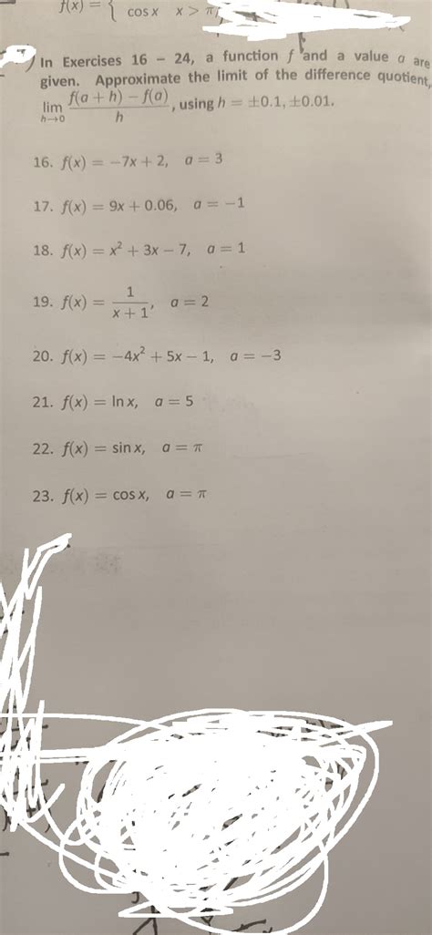Solved In Exercises 16 24 A Function F And A Value A Are Chegg Com