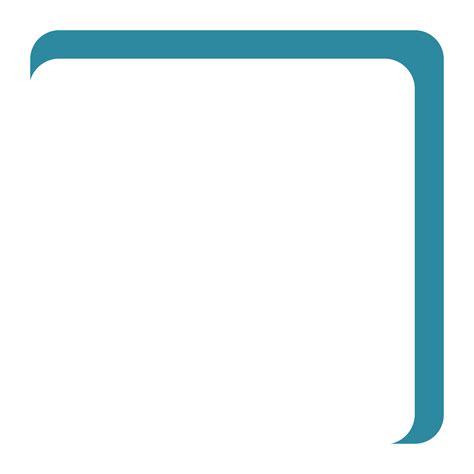 Bleu Et Blanc Arrondi Rectangle Cadre 28666571 Png