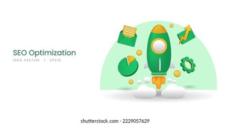 3d Vector Illustration Concept Seo Optimization Stock Vector Royalty Free 2229057629