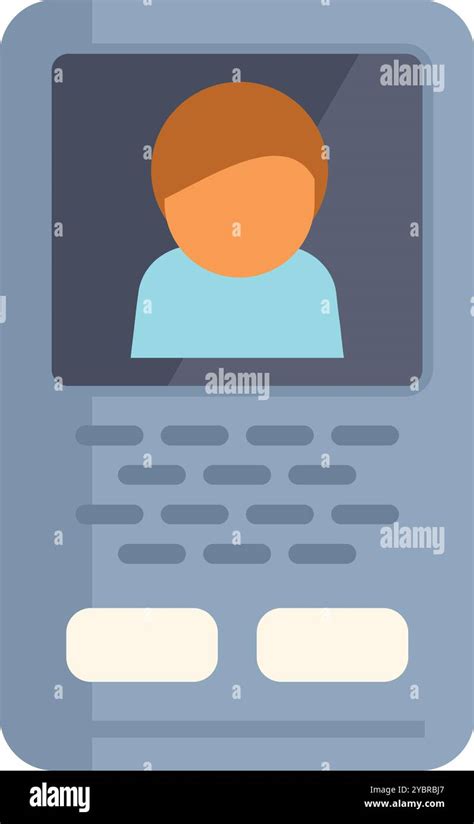 Smartphone Is Showing User Profile With Photo And Personal Information Stock Vector Image And Art