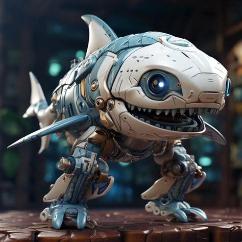 Premium Photo 3d Robot Shark