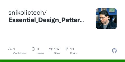 GitHub Snikolictech Essential Design Patterns In C Sharp By Steven Nikolic