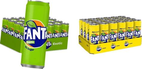 Fanta Lemon Zero And Fanta Exotic Zero 48x 330 Ml Bol