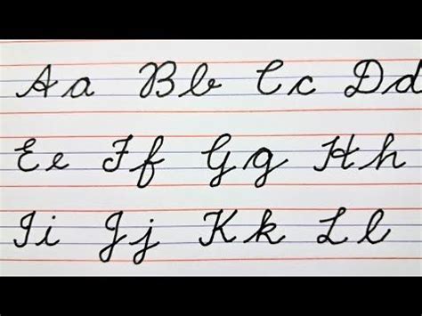 Cursive Writing Capital And Small Letters A To Z A To Z A To Z Writing English Writing Abcd