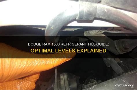 Dodge Ram 1500 Refrigerant Fill Guide Optimal Levels Explained Cycookery