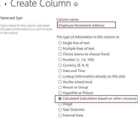 Sharepoint List Calculated Column Concatenate Function