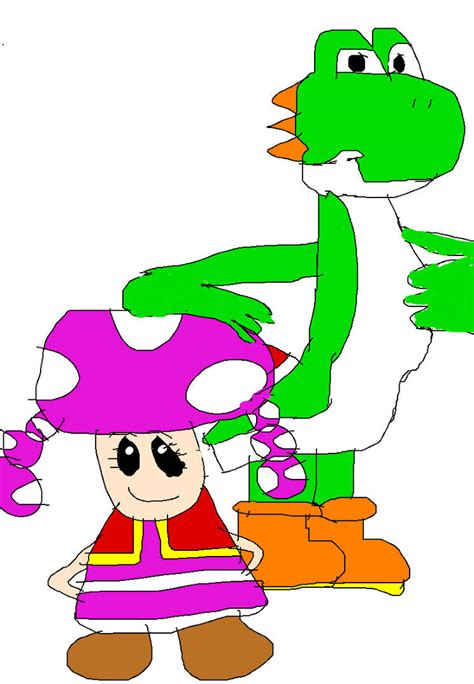 Yoshi And Toadette By Joeyhensonstudios On Deviantart