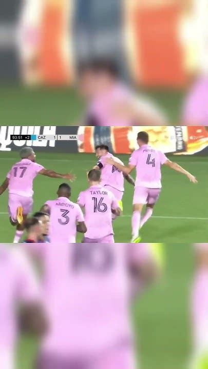 Messis First Goal For Inter Miami Shorts Football Messi Ronaldo