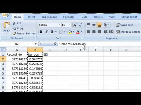 How To Select A Random Sample In Excel