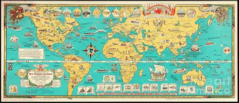 Mercator Map Of The World Drawing By Lisa Tracy Fine Art America