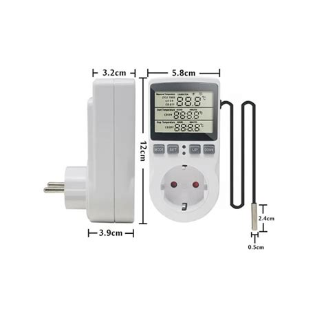 Plug In Digital Thermostat With External Sensor Growit Growshop
