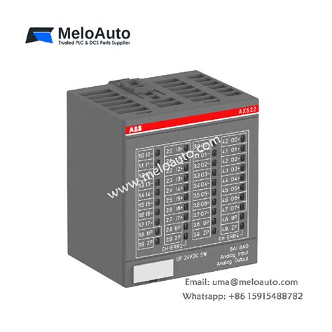 1sap250000r0001 abb ax522 analog input output module in stock