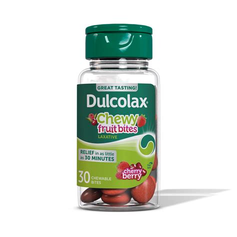 Dulcolax Saline Laxative Chewy Fruit Bites Fast Acting Laxative